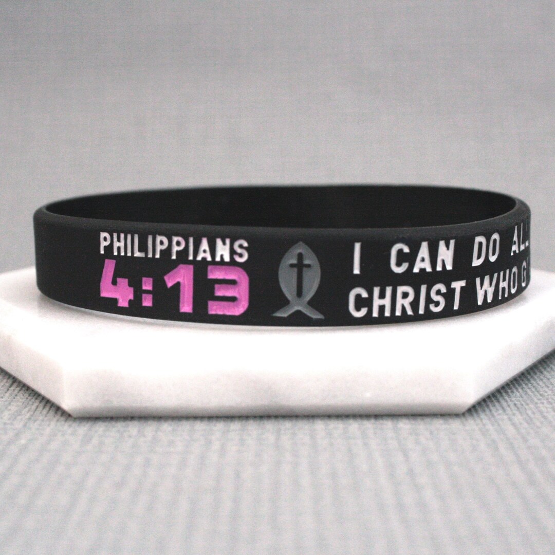 Bible Verse Wristbands for Religion Religious Scripture Faith Love ...