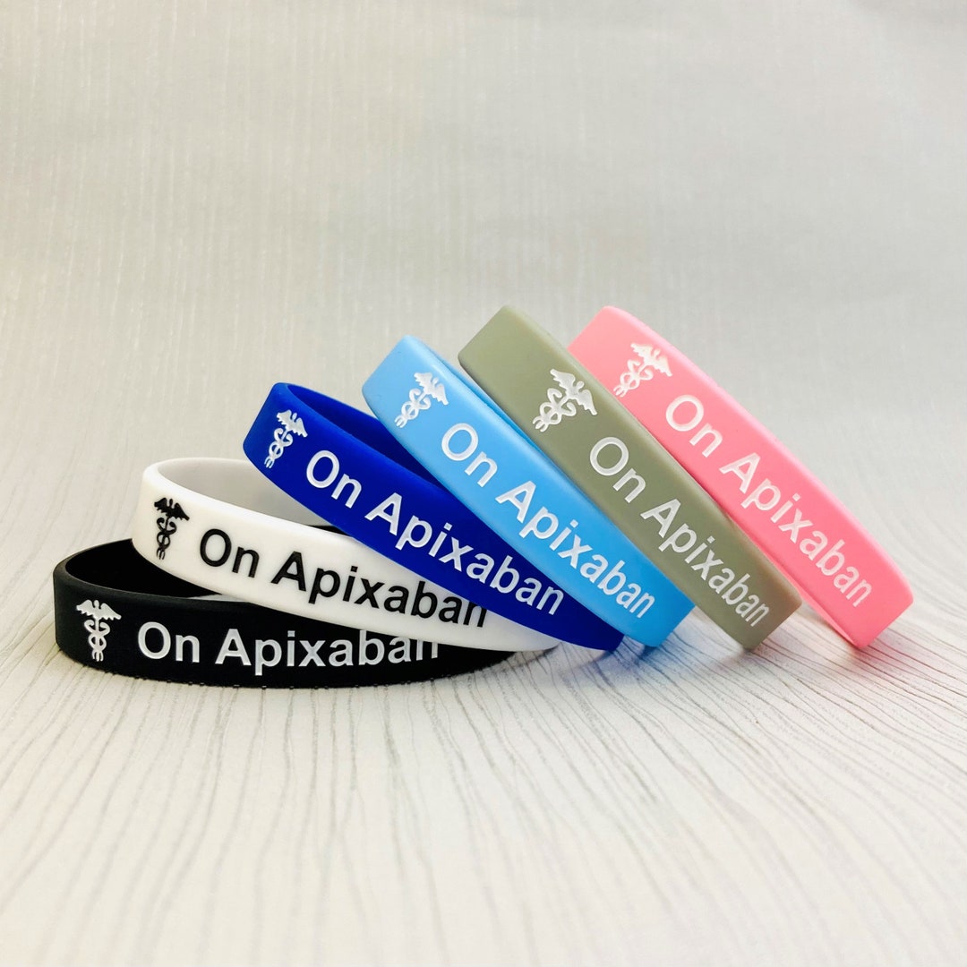 Unisex Apixaban Wristbands Anticoagulant Medication for Heart Attack ...
