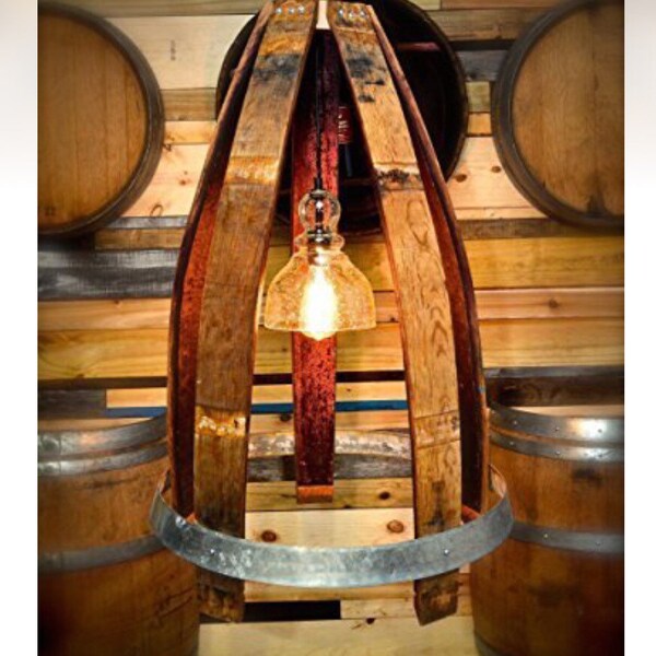 Wine Barrel Chandelier - Etsy