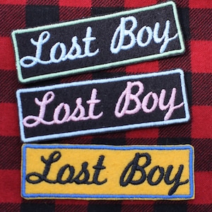 Lost Boy Patch, Machine Embroidered - Etsy