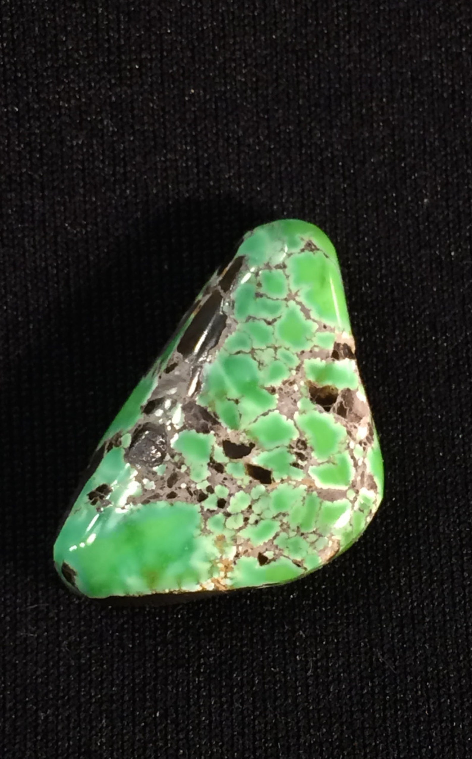 Carico Lake Turquoise Cab Natural Stone Gem Spiderweb Faustite Lime ...