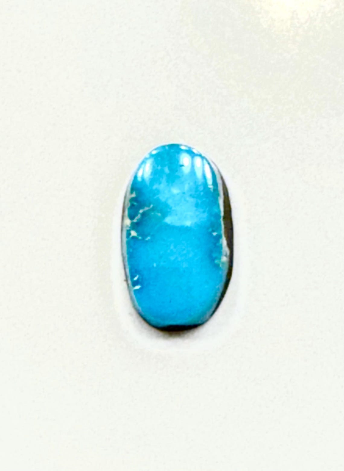 Battle Mountain Blue Gem Turquoise Cab Rare Intense Blue Natural High ...