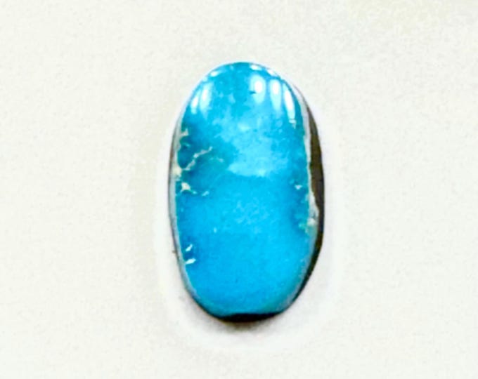 Battle Mountain Blue Gem Turquoise Cab Rare Intense Blue Natural High ...