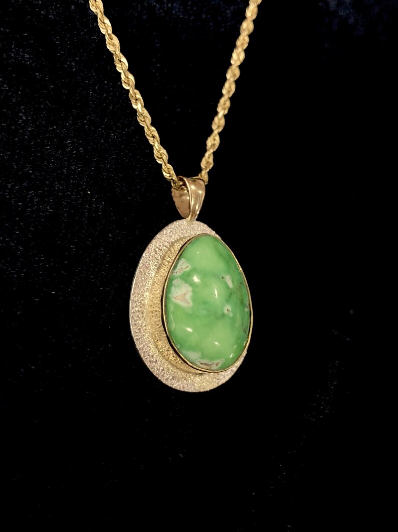 Carico Lake Turquoise Necklace Natural Gem Faustite Apple Lime - Etsy