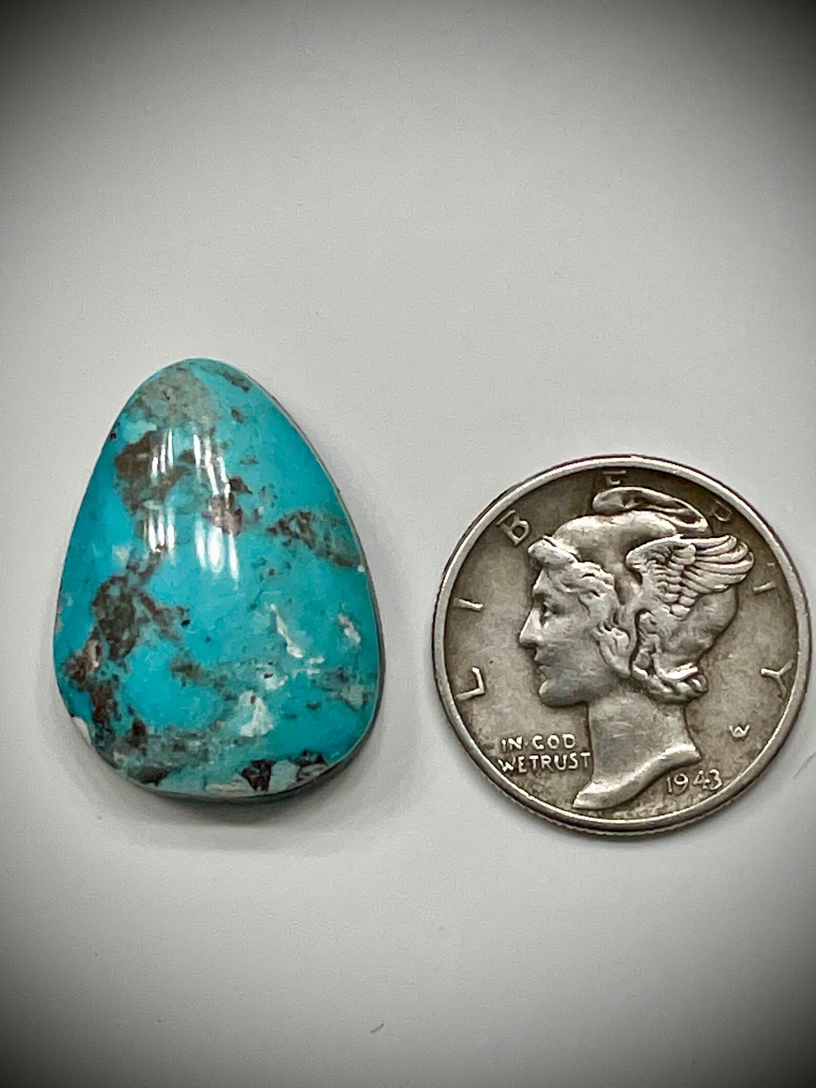 Bisbee Turquoise Natural Gem Blue Cabochon 16 CTS - Etsy