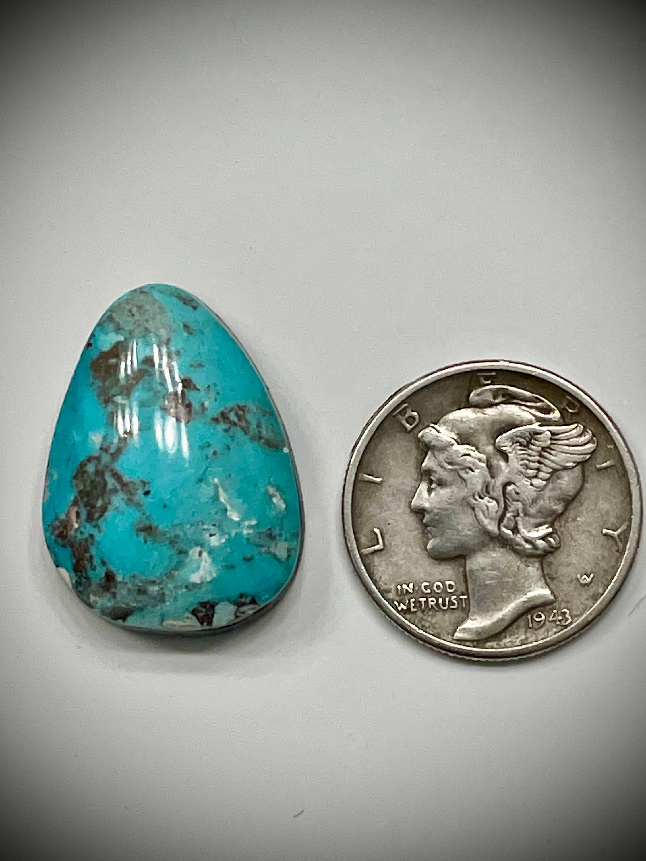 Bisbee Turquoise Natural Gem Blue Cabochon 16 CTS - Etsy