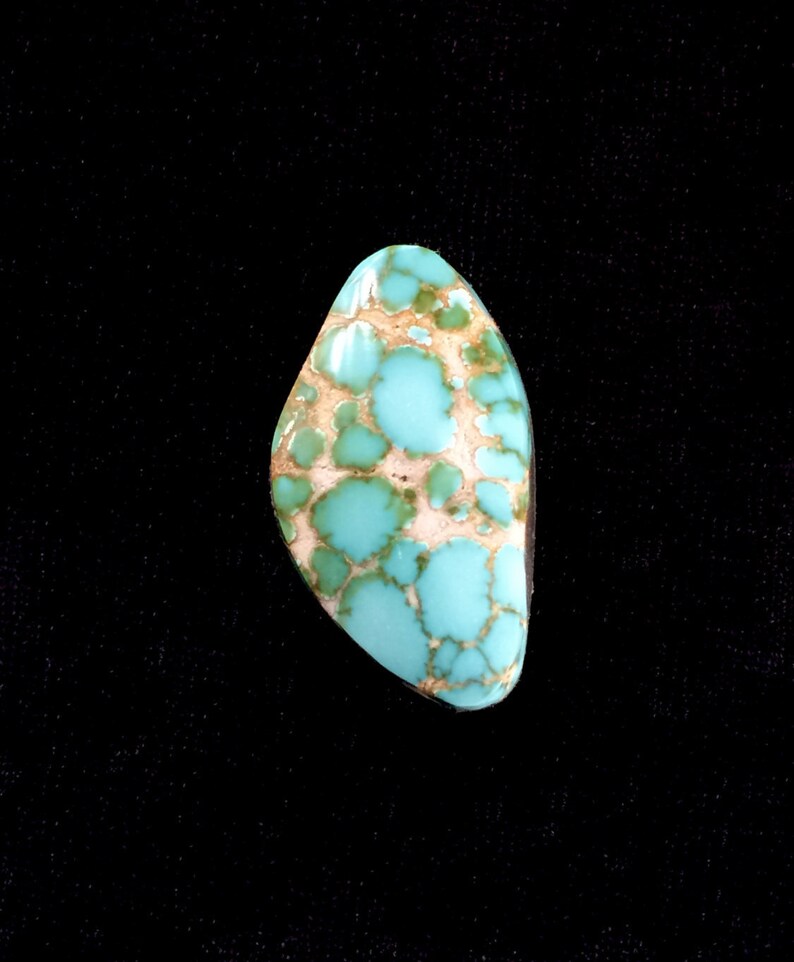 Carico Lake Turquoise Natural Gem Blue and Faustite Green Spiderweb ...