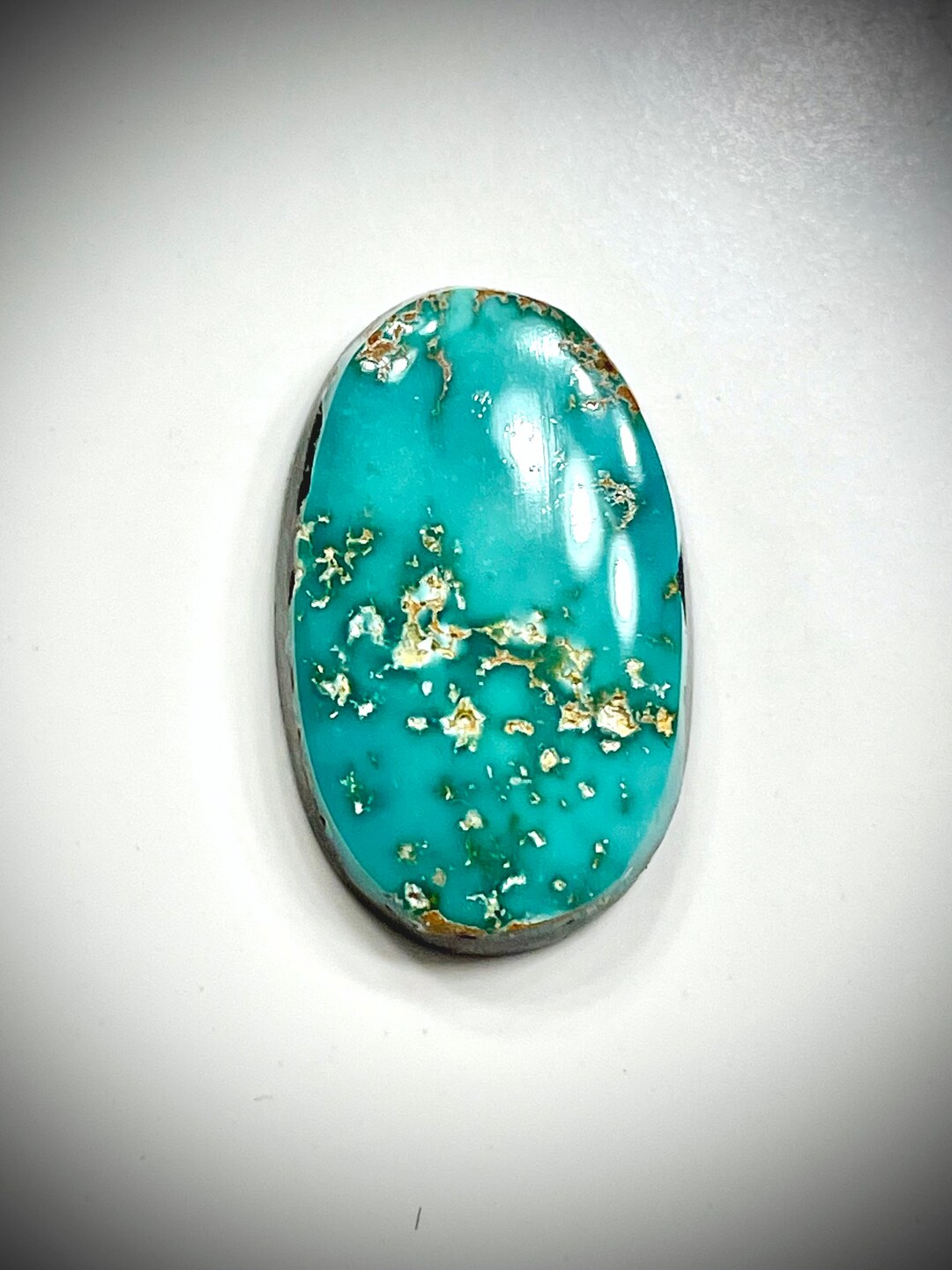 Bisbee Turquoise Cab Natural Stone Gem Blue Cabochon 11.5 CT Lavender ...