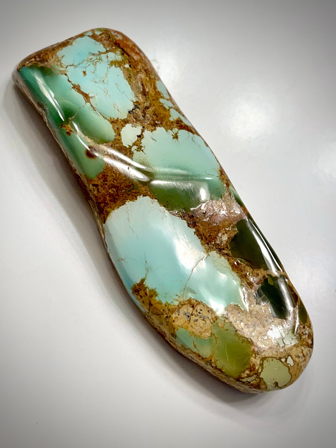 Royston Turquoise Cab Specimen Large Natural Stone Green & Blue Gem ...