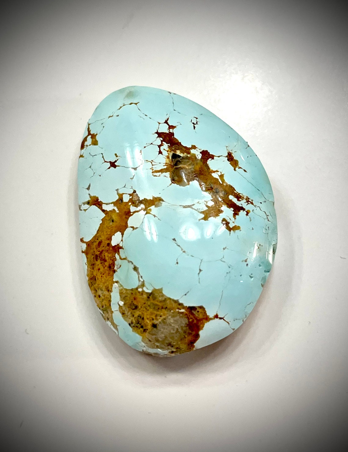 Number 8 Turquoise Large Natural Bright Powder Blue Gem High Grade #8 ...