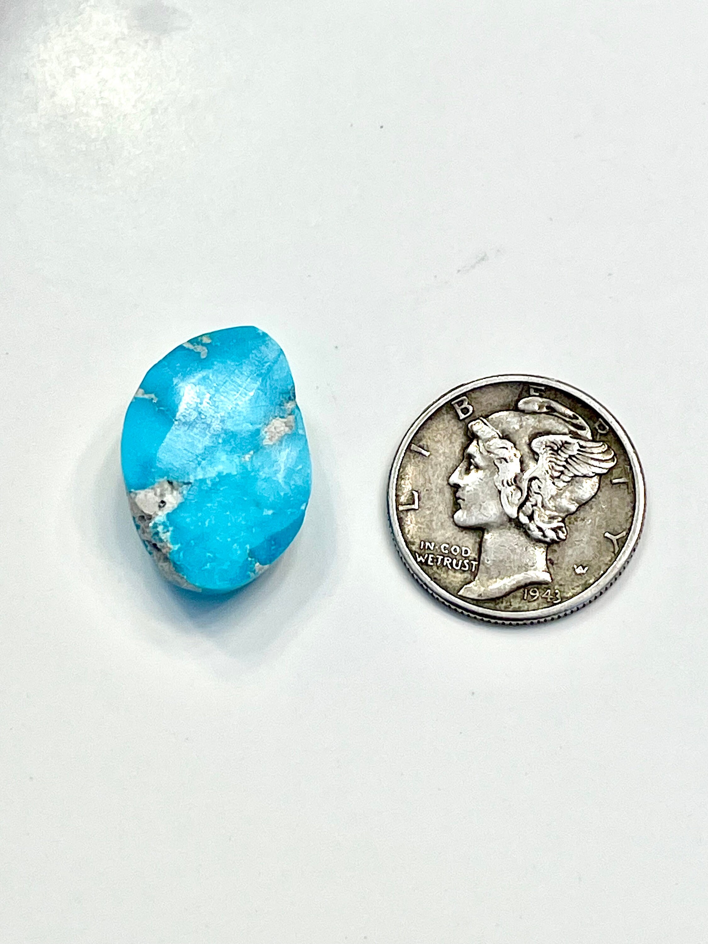 Morenci Turquoise Gem Natural High Grade Specimen Cabochon With Quartz ...