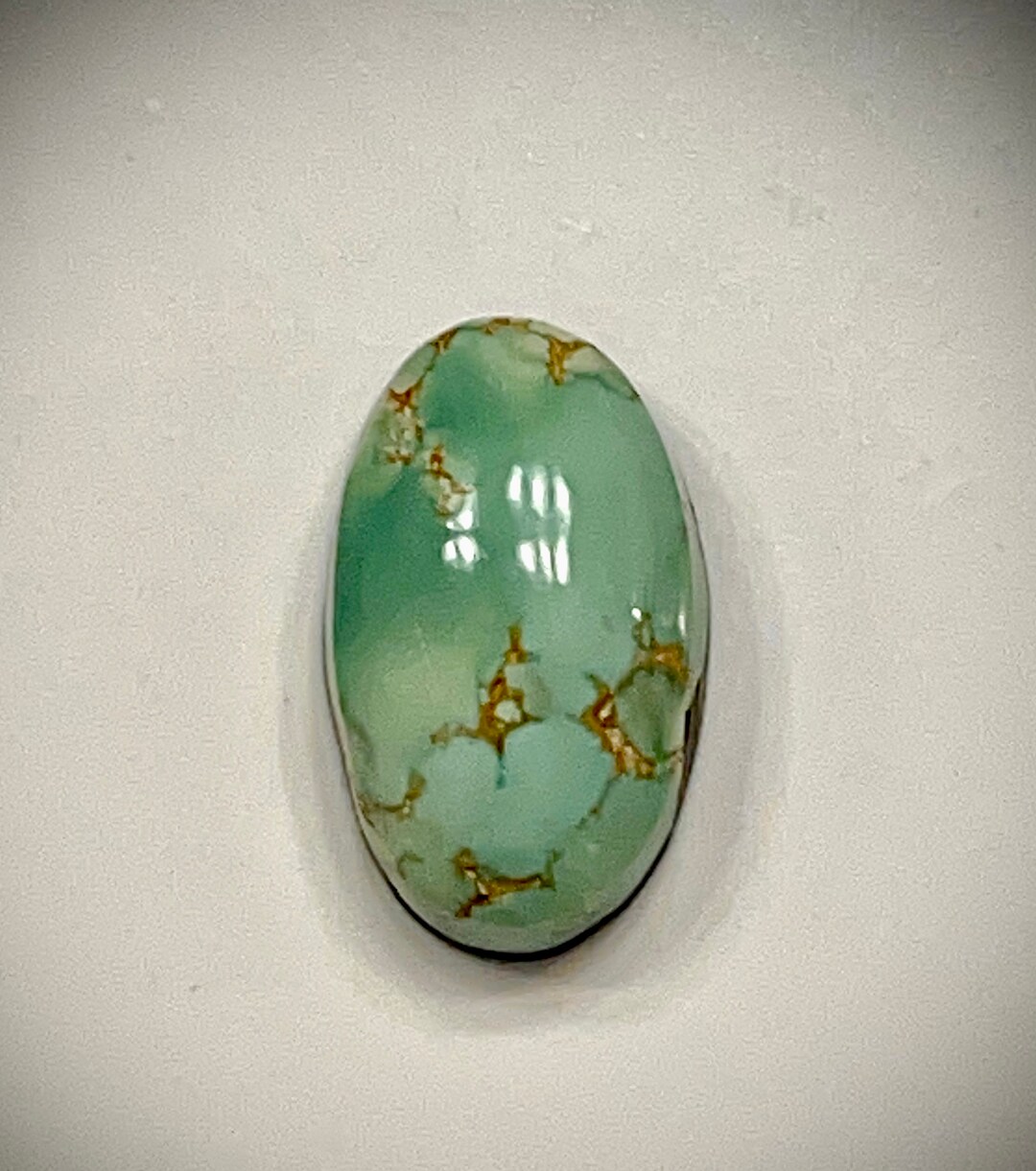 Carico Lake Turquoise Cab Natural Stone Gem Faustite Green Spiderweb ...