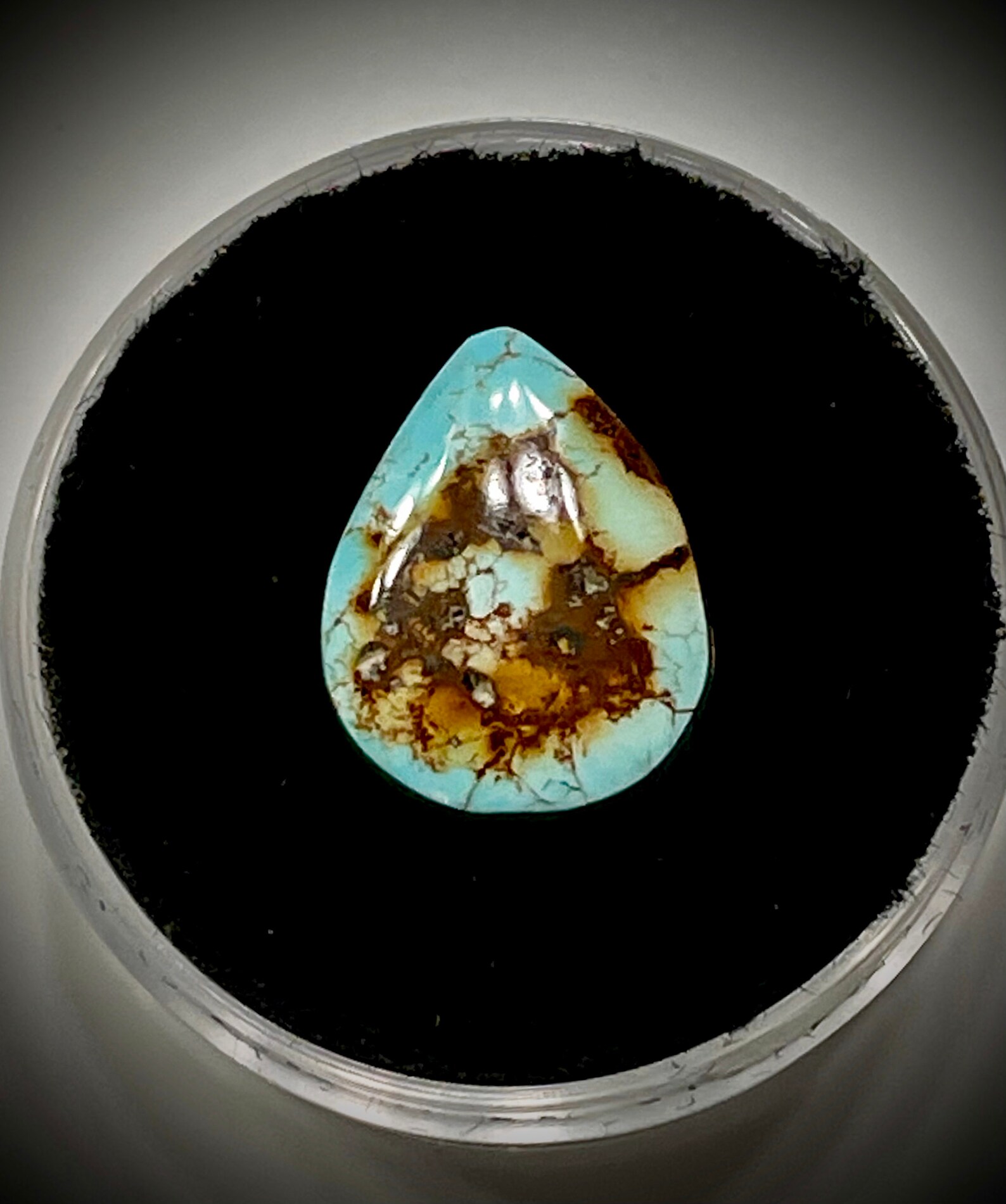 Royston Turquoise Royal Blue Mine Natural Gem Cab High Grade Cabochon 6 ...