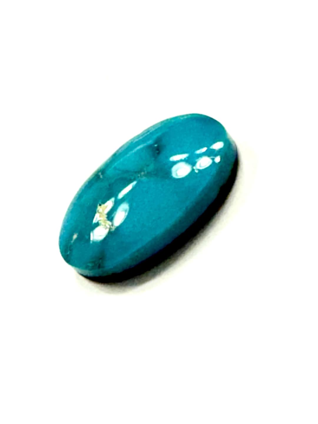 Battle Mountain Blue Gem Turquoise Cabochon Rare Intense Deep Blue ...
