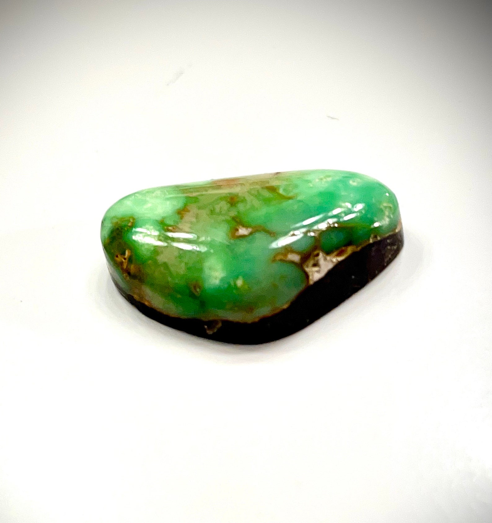 Carico Lake Turquoise Natural Gem Faustite Lime Green Cabochon 17.8 CTS ...