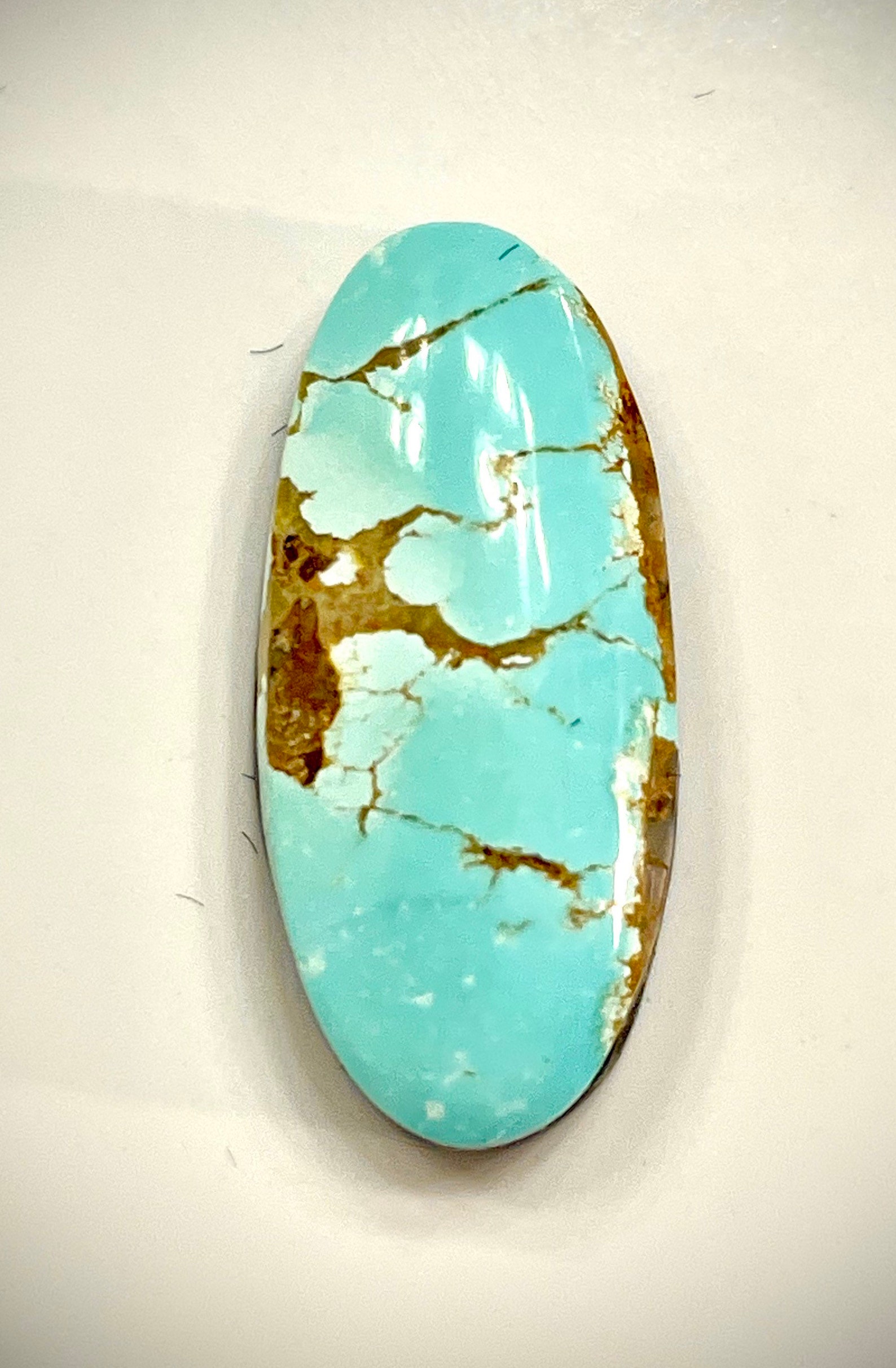 Royston Turquoise Blue Natural Gem Oval Cab High Grade Cabochon 10.5 ...