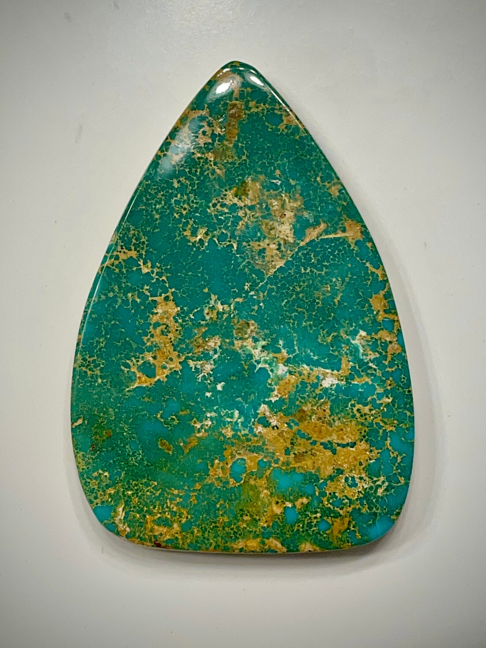 Battle Mountain Blue Gem Turquoise Large Aqua Blue Green Natural High ...