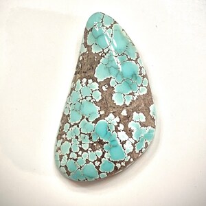 Carico Lake Turquoise Cab Natural Stone Gem Blue Spiderweb Cabochon 19. ...