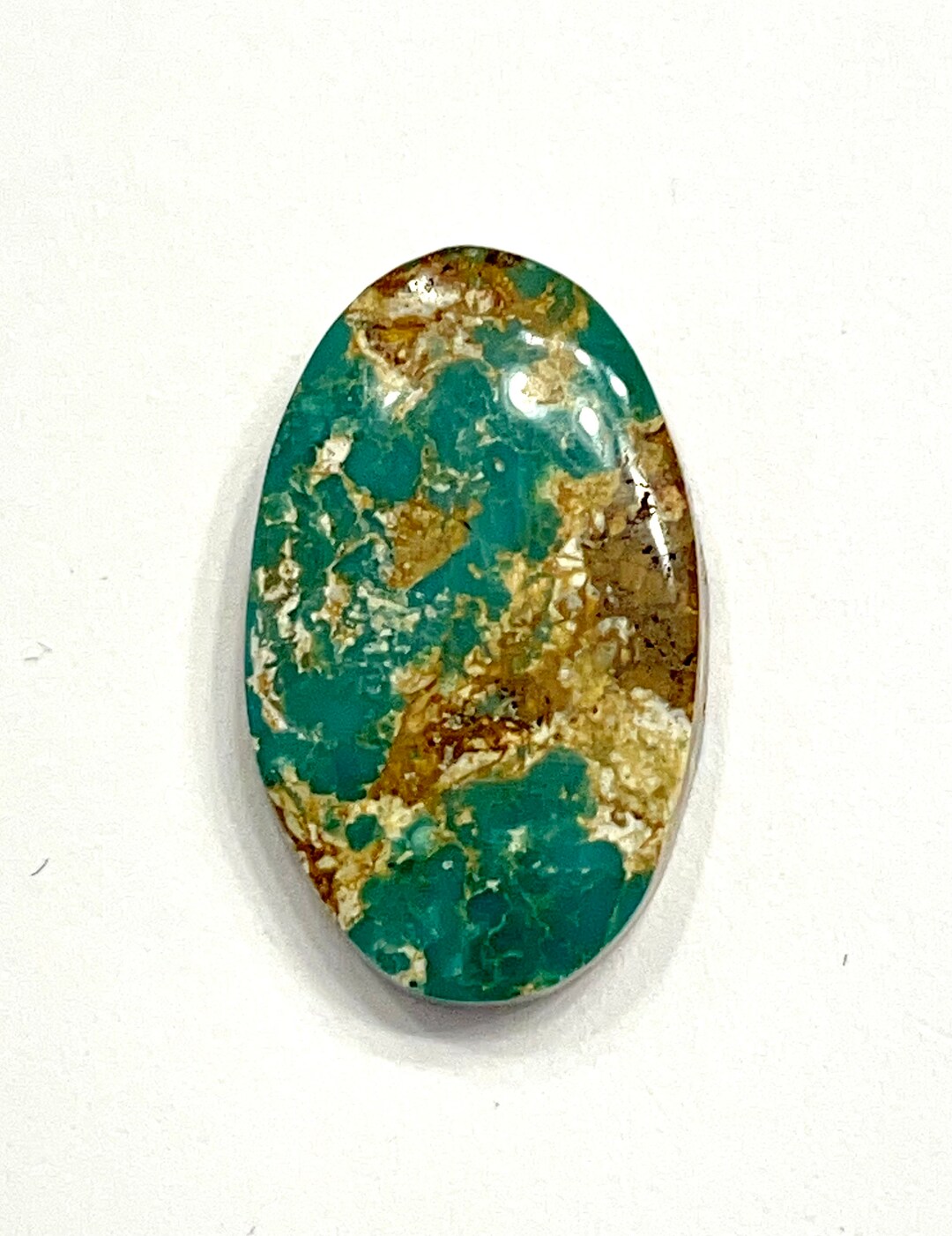 Battle Mountain Blue Gem Turquoise Cabochon Rare Deep Green Natural ...