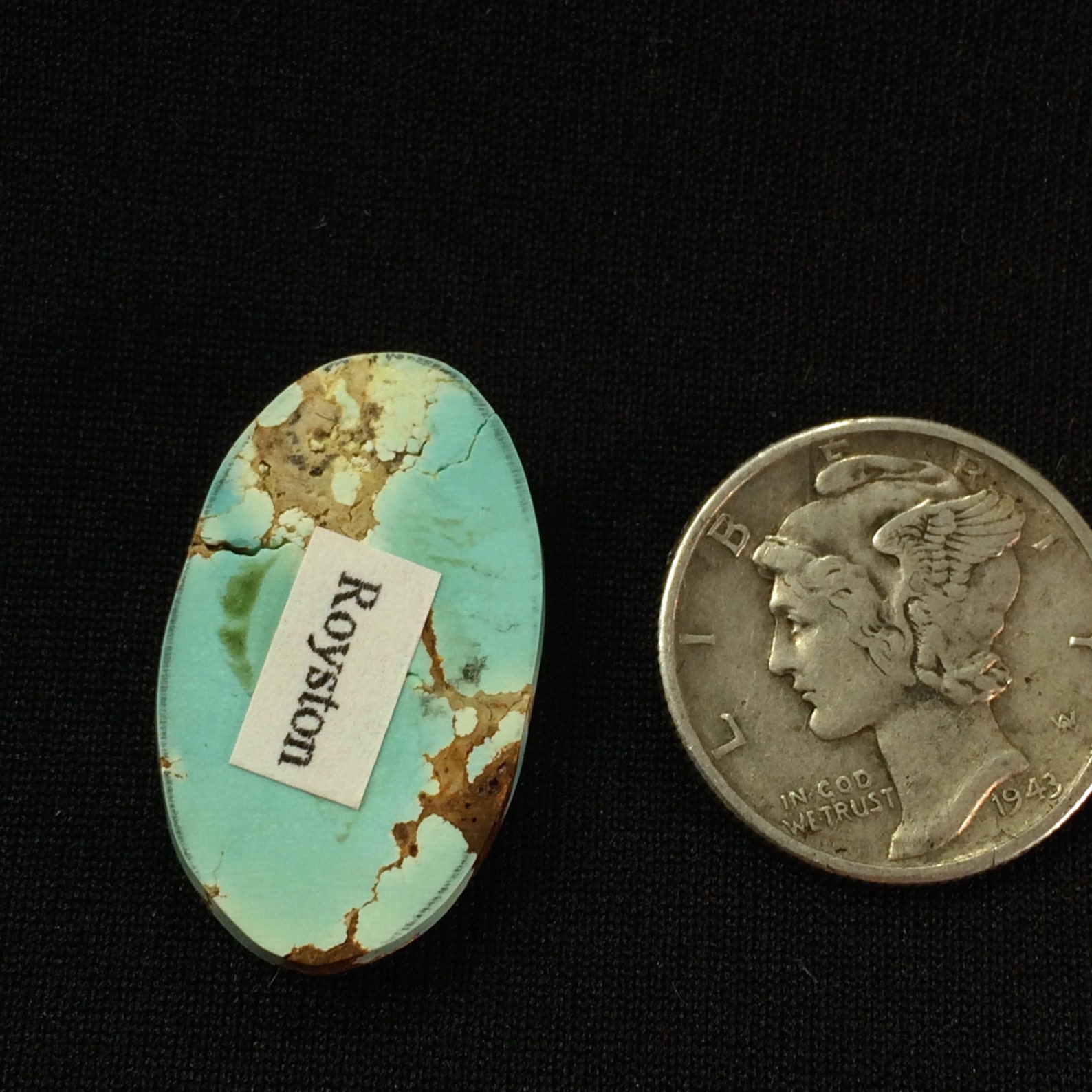 Royston Turquoise Natural Blue & Green Gem High Grade Cabochon 12.5 CTS ...