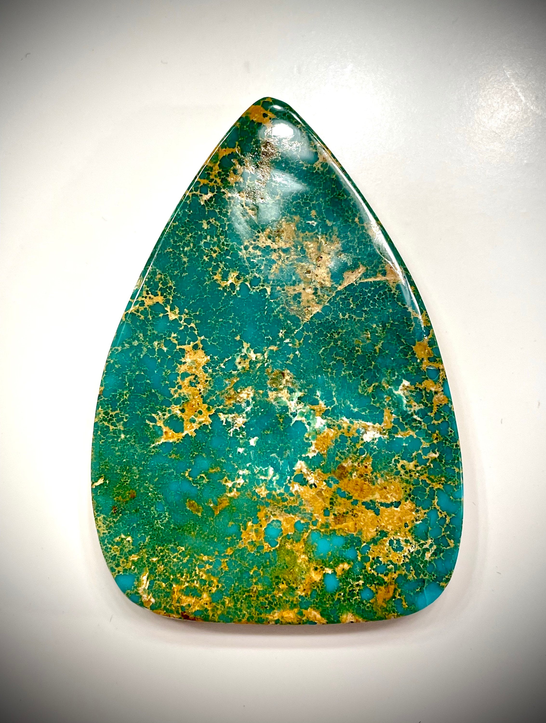 Battle Mountain Blue Gem Turquoise Large Aqua Blue Green Natural High ...