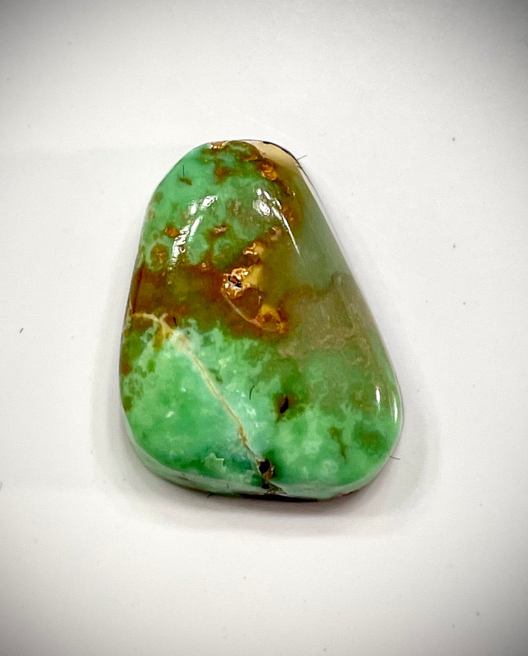 Carico Lake Turquoise Natural Gem Faustite Lime Green Cabochon 10.4 CTS ...