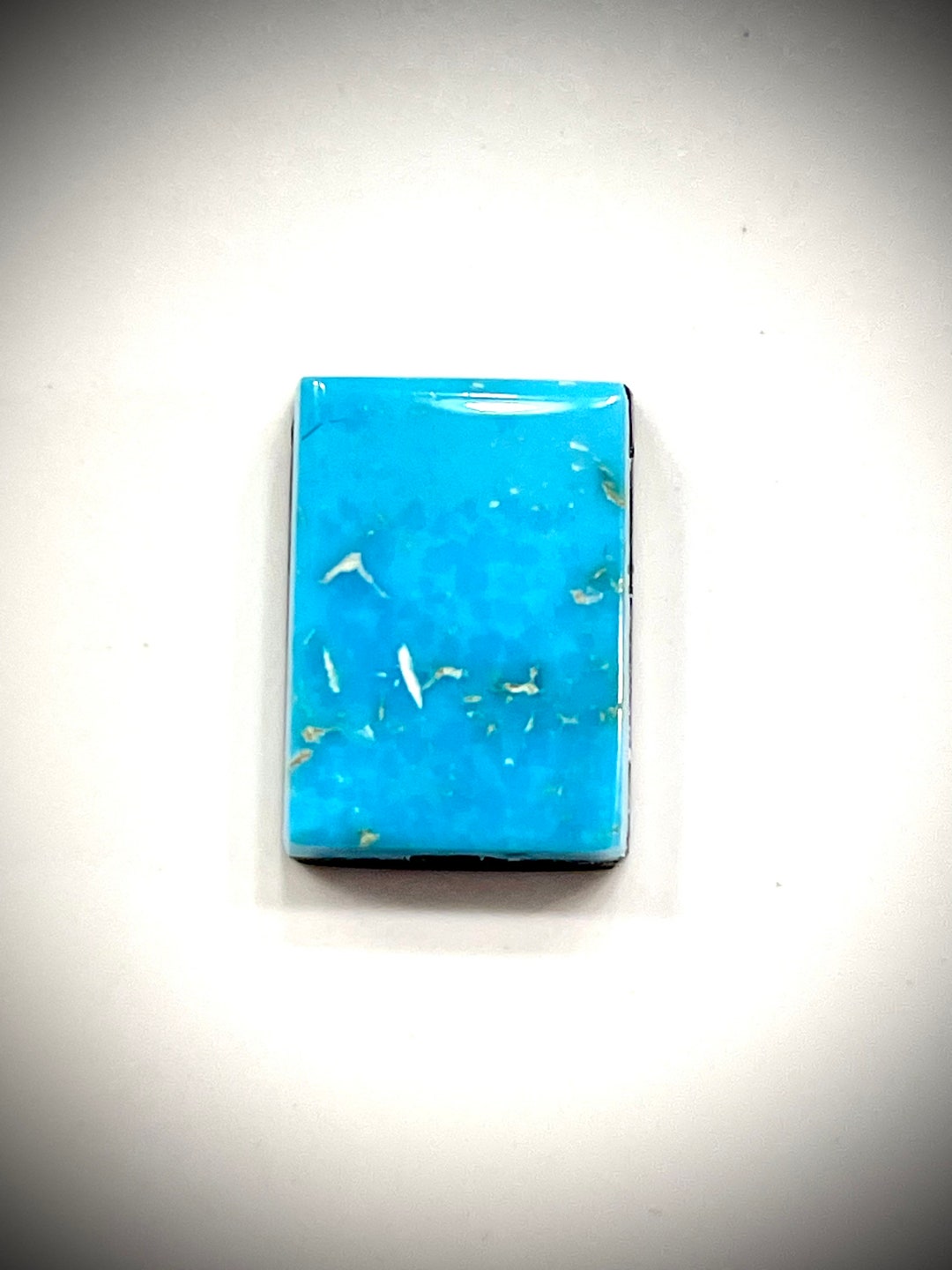 Battle Mountain Blue Gem Turquoise Cab Rare Intense Blue Natural High ...