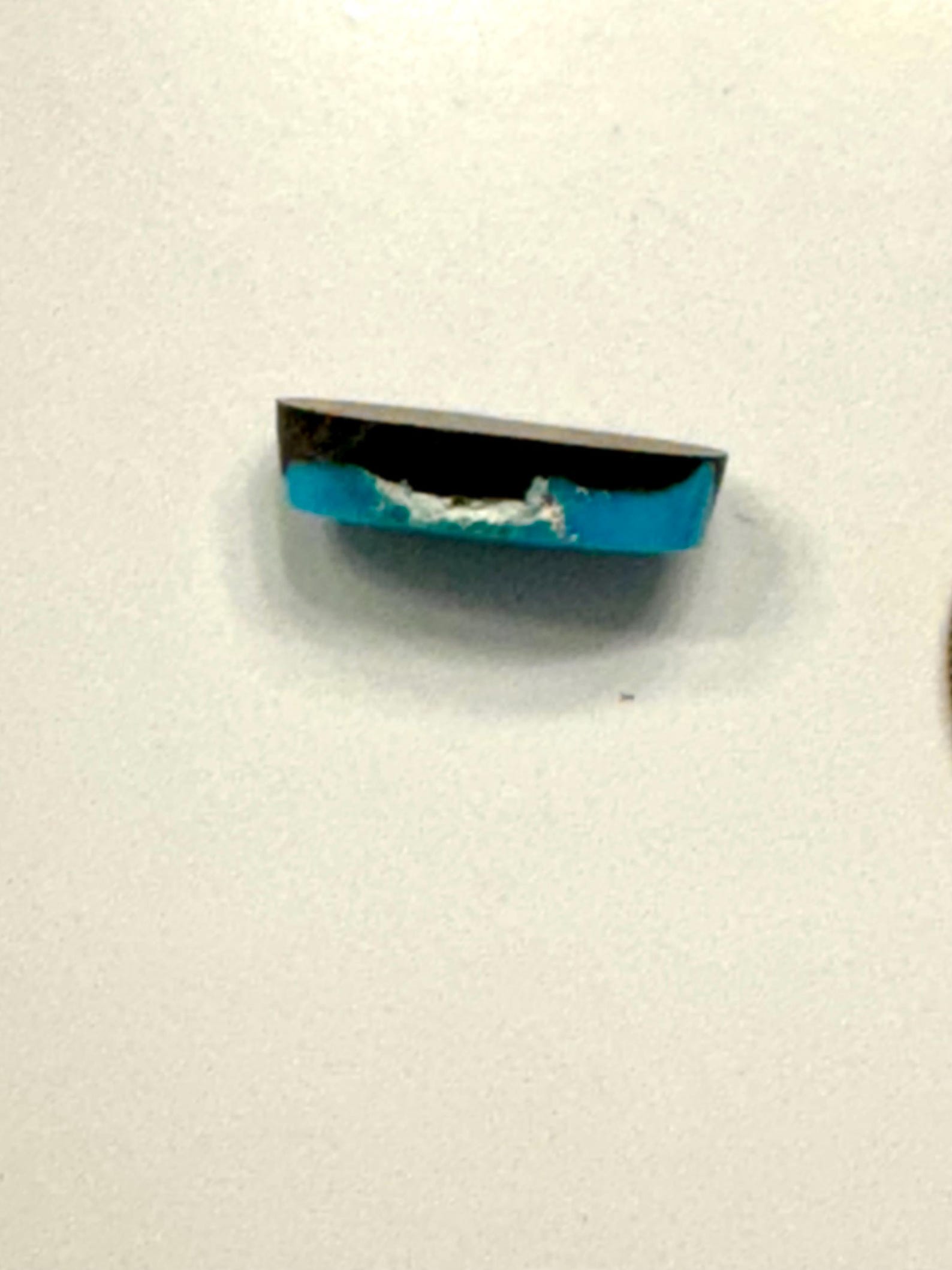 Battle Mountain Blue Gem Turquoise Cab Rare Intense Blue Natural High ...