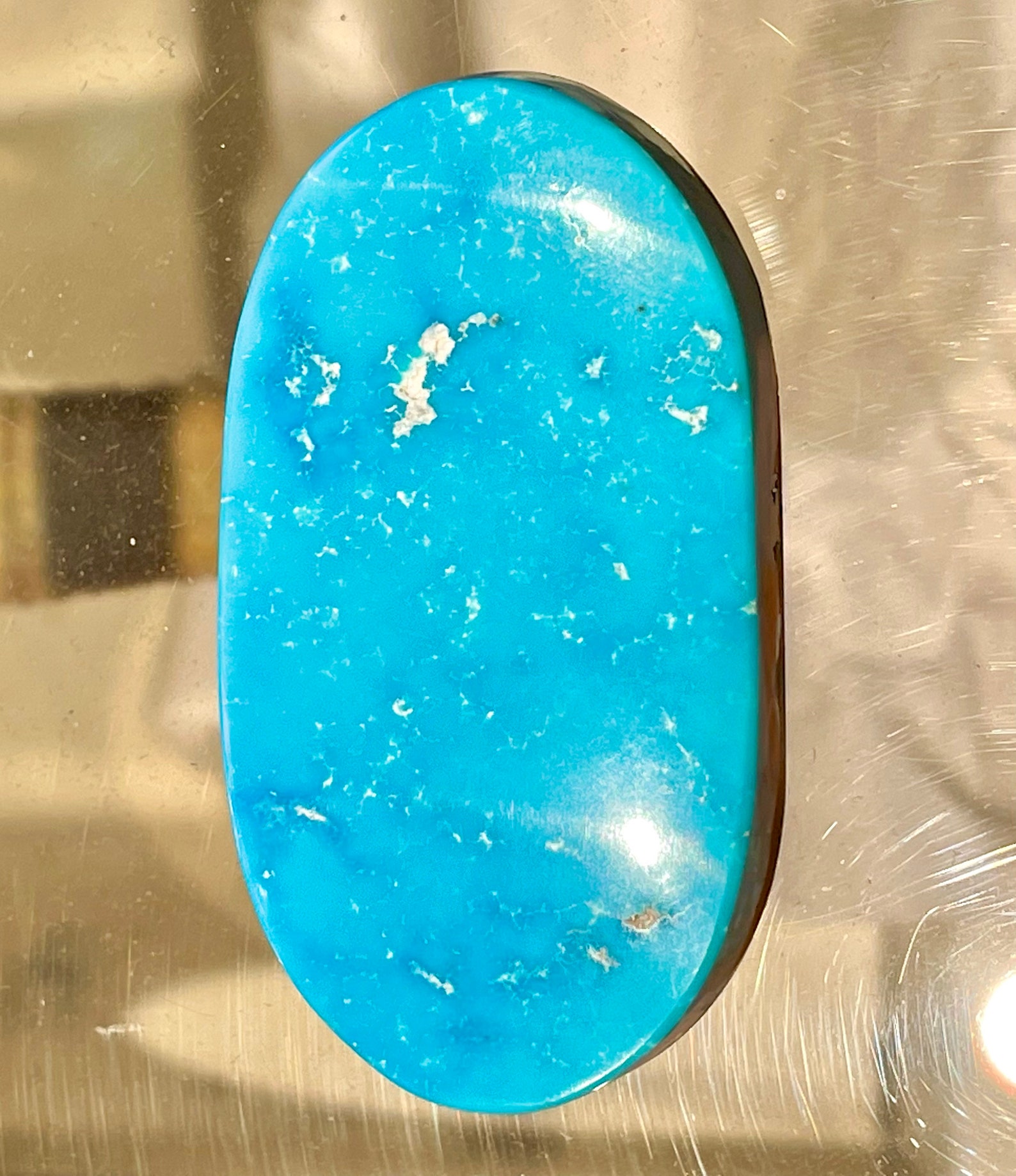Battle Mountain Blue Gem Turquoise Large Rare Natural High Grade ...