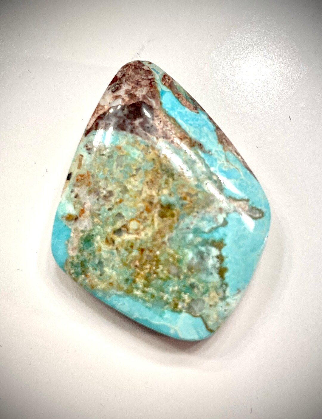 Bisbee Turquoise Natural Lavender Pit Chocolate Gem Blue Cabochon 48 ...