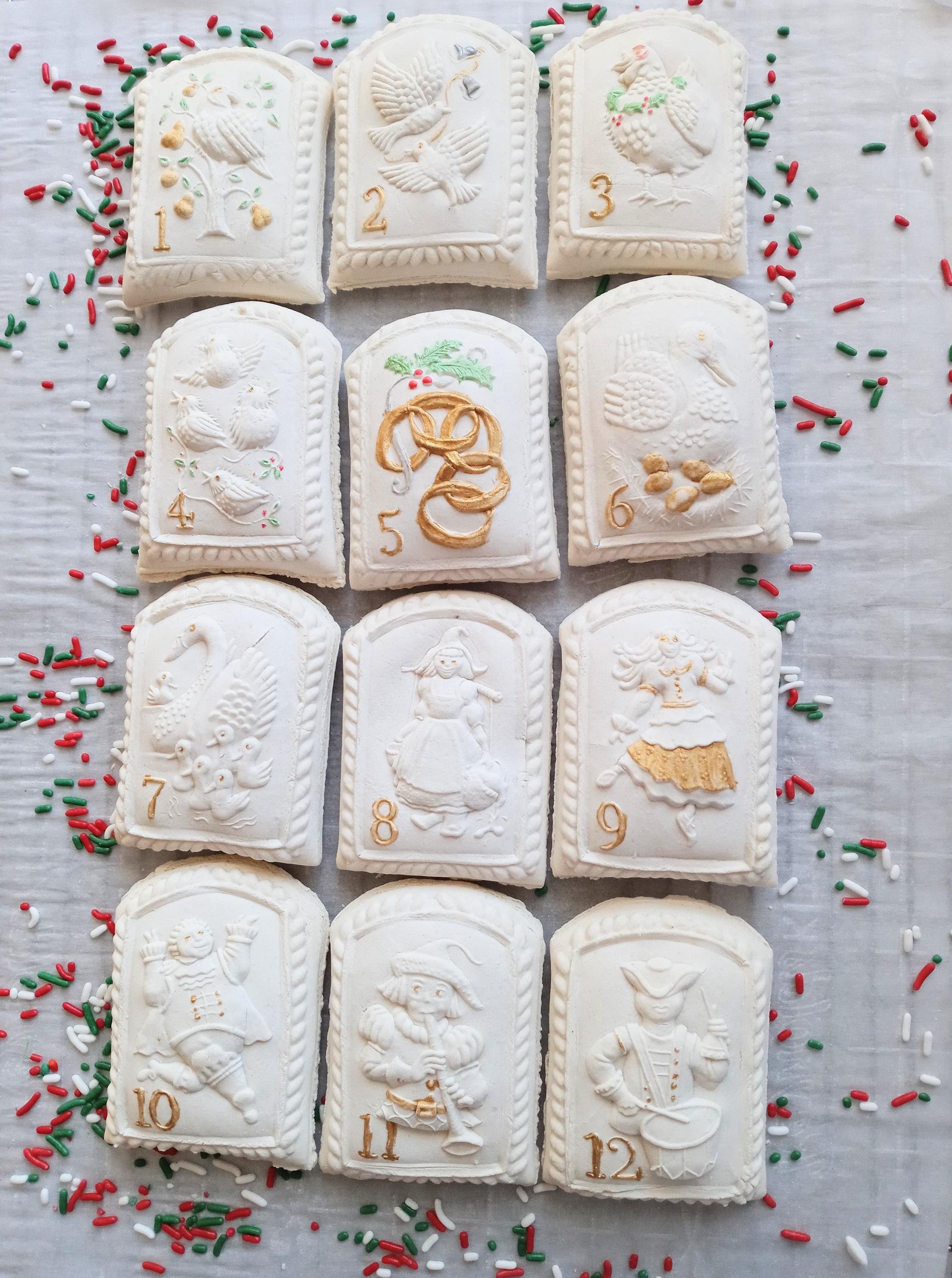 12 Days of Christmas Springerle Molds Etsy