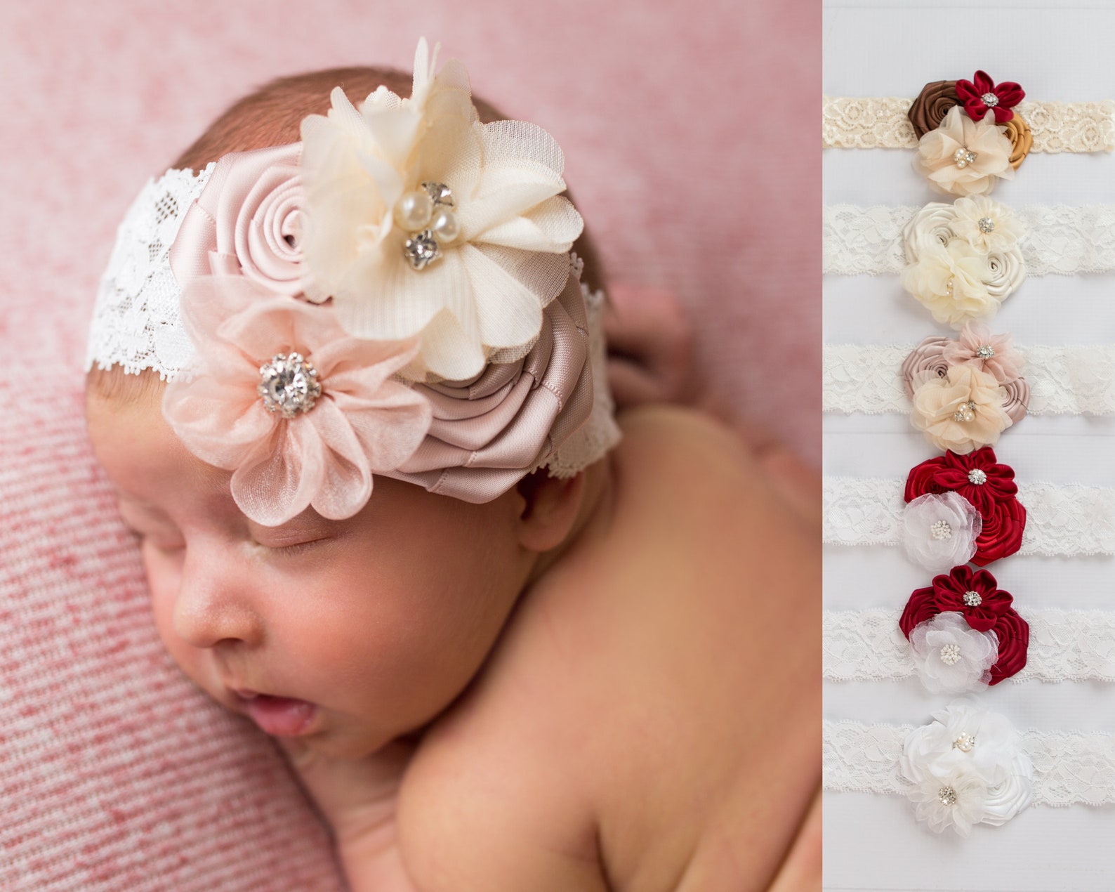 Baby Headband Baby Girl HeadbandNewborn Headband Infant | Etsy