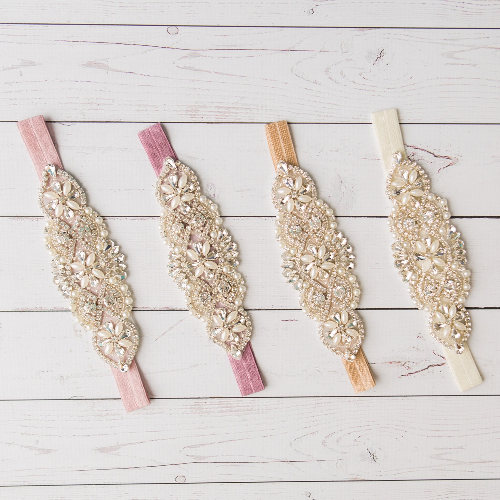 Baby Headband Flower Girl Headband Crystal Headbandbridal - Etsy Denmark