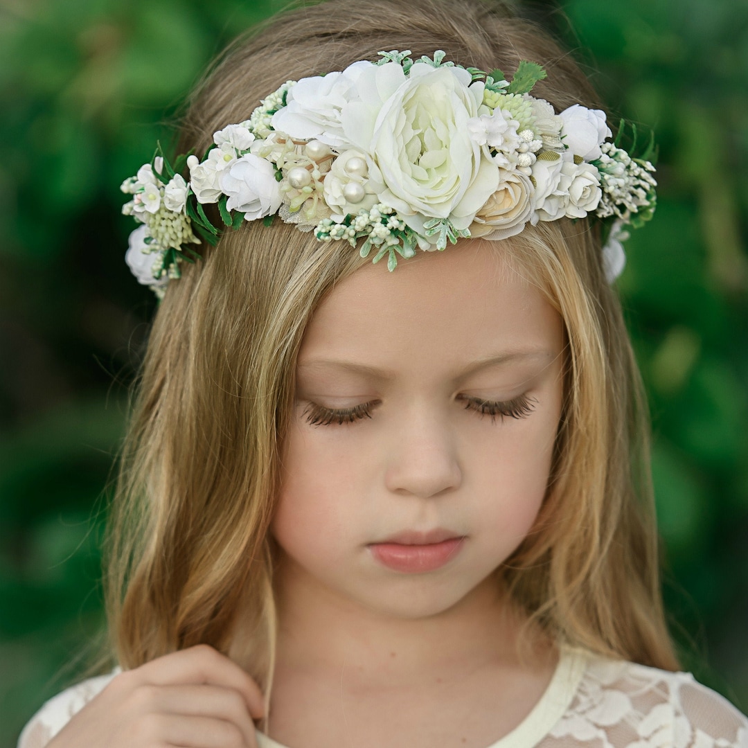 Spring Flower Crown, Flower Tiara, Floral Crown, Flower Halo, Bohemian ...