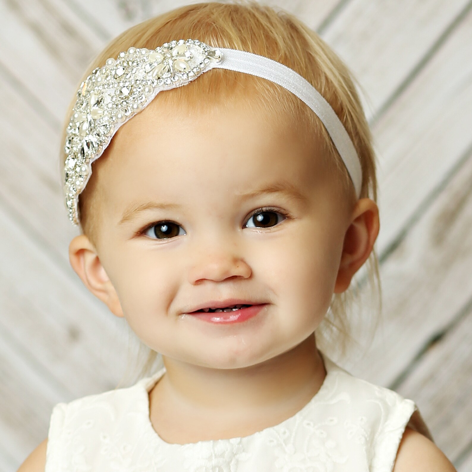 Baby Headband Flower Girl Headband Crystal Headbandbridal - Etsy Denmark