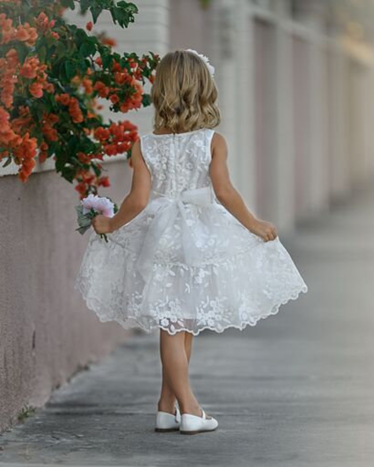 Girls Dress,lace Flower Girl Dress,girls Lace Dress,white Lace Dress ...