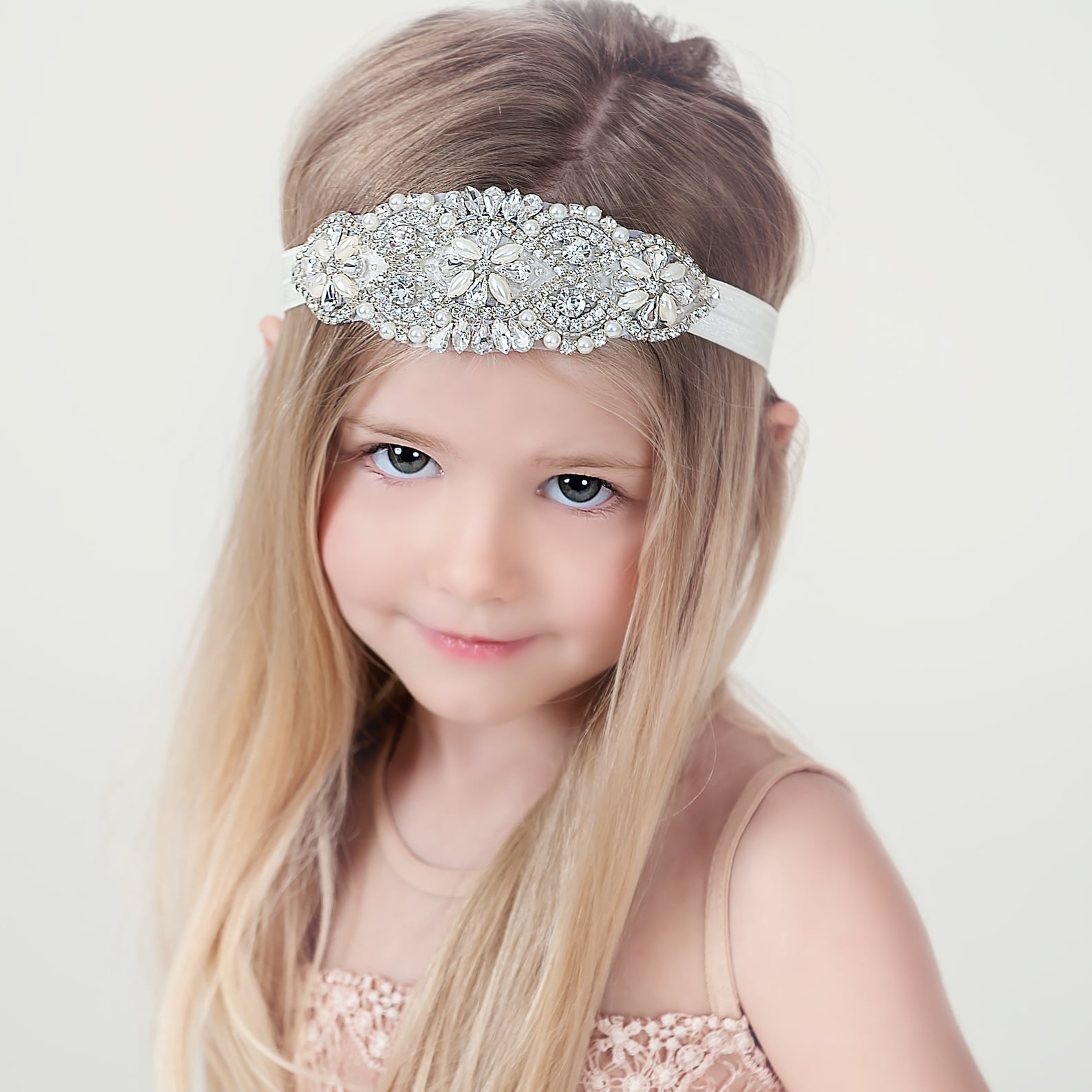 Baby Headband Flower Girl Headband Crystal Headbandbridal - Etsy Denmark