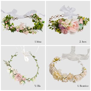 Spring Flower Girl Crown, Flower Hair Wreath, Wedding Flower Crown ...