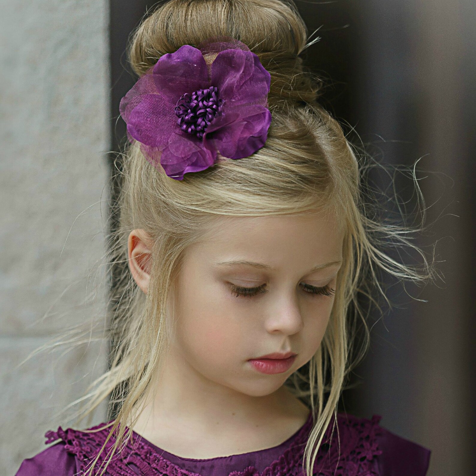 Flower Hair Bow Boutique Hair Clip Bow Rustic Headband - Etsy