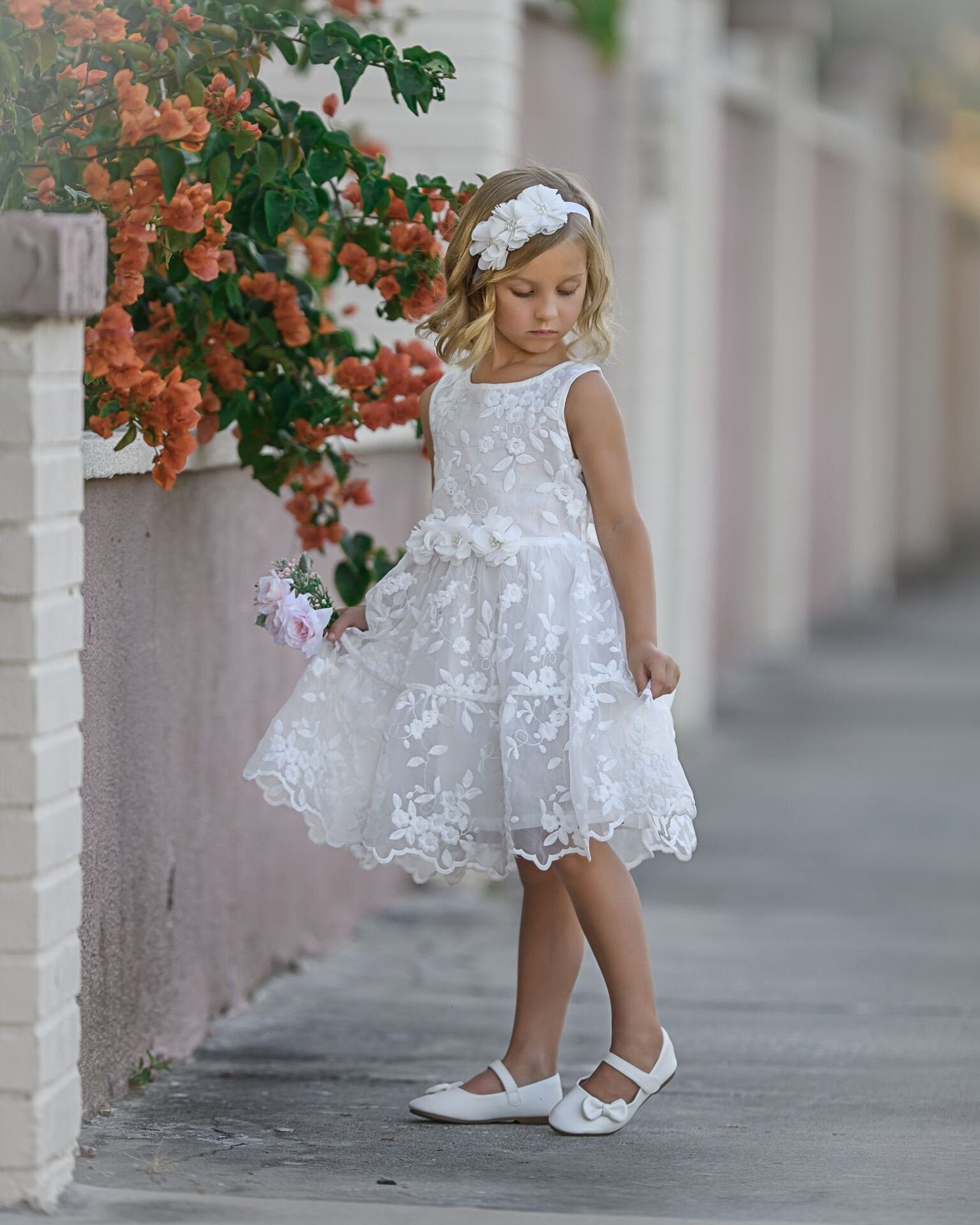 Girls Dress,lace Flower Girl Dress,girls Lace Dress,white Lace Dress ...