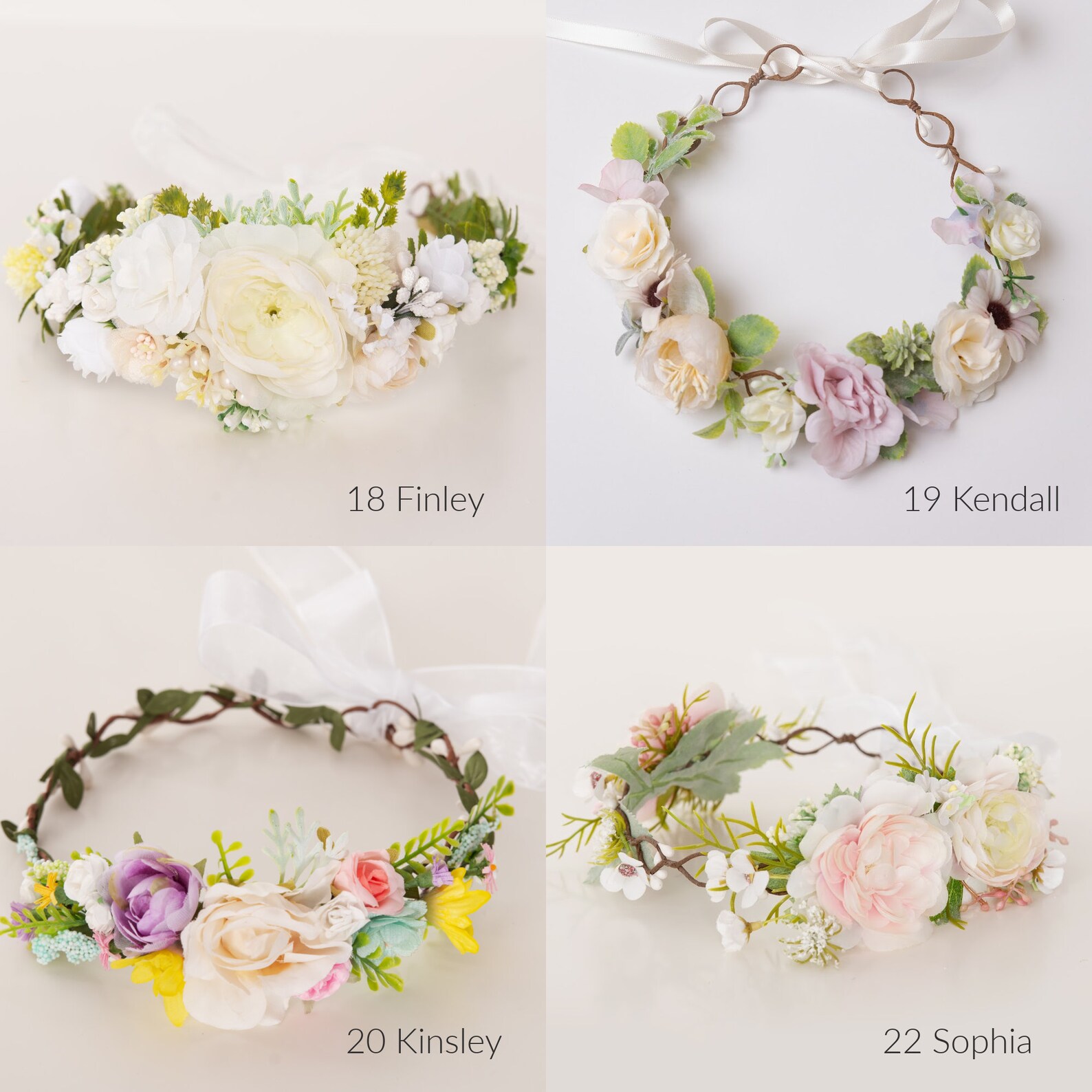 Spring Flower Crown, Flower Tiara, Floral Crown, Flower Halo, Bohemian ...