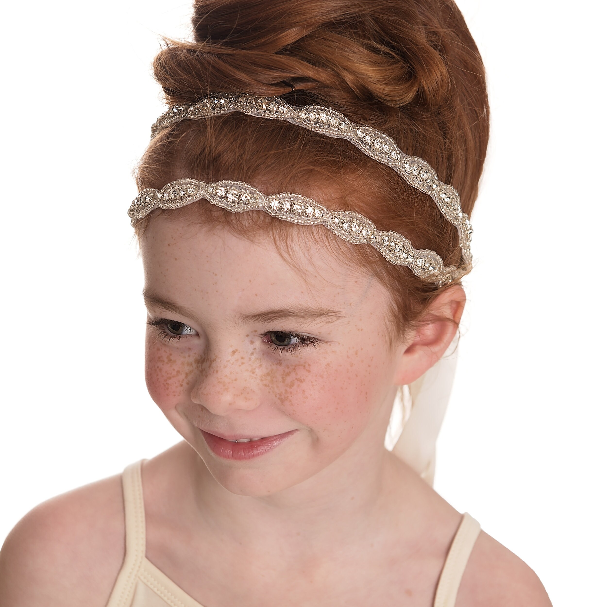 Rhinestone Bridal Headband Wedding Headband Flower Girl Etsy