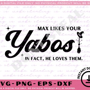 Max Likes Your Yabos SVG: Hocus Pocus Halloween Design (digital) - Etsy