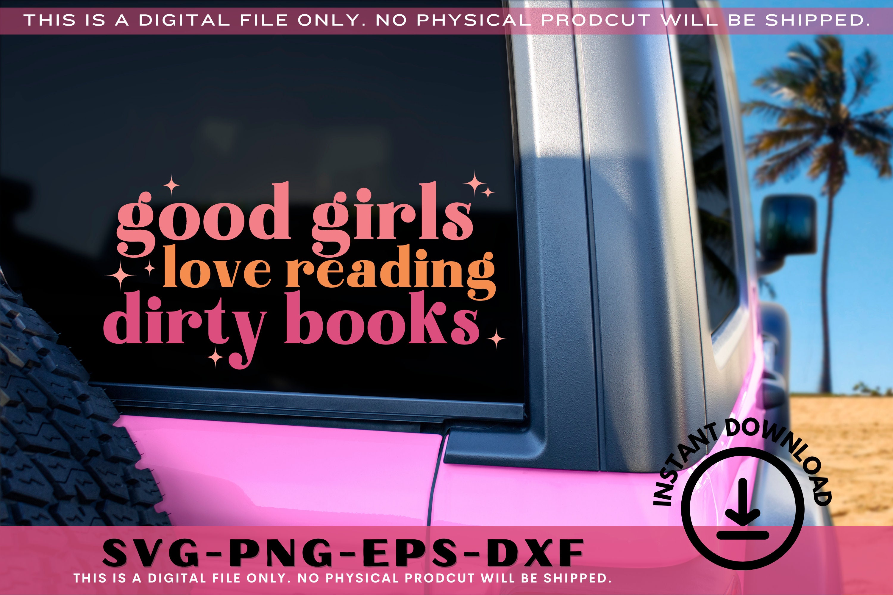 Good Girls Love Reading Dirty Books SVG Romance Book Lover Spicy Books ...