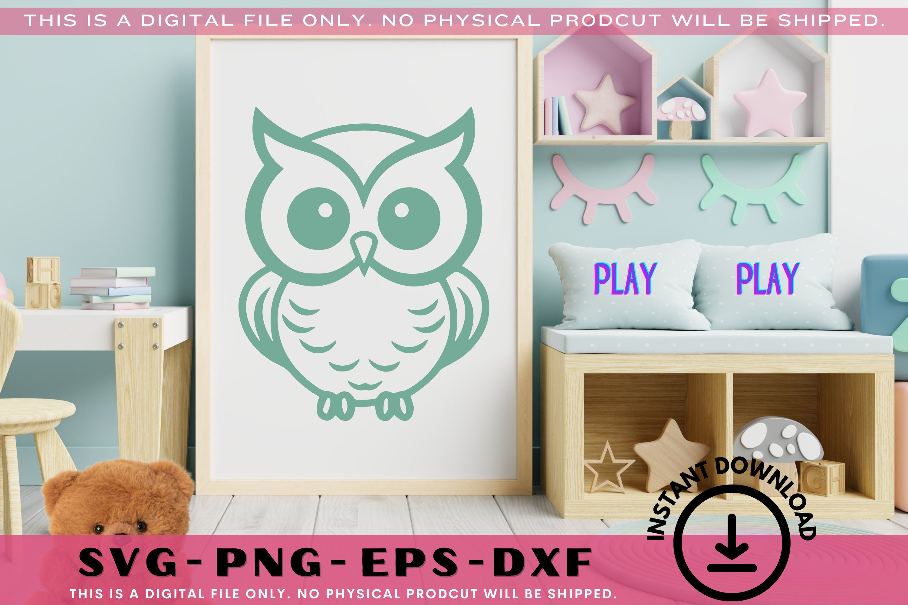 Simple Owl SVG Bundle | Teachers | Back to School | Preschool | Digital ...