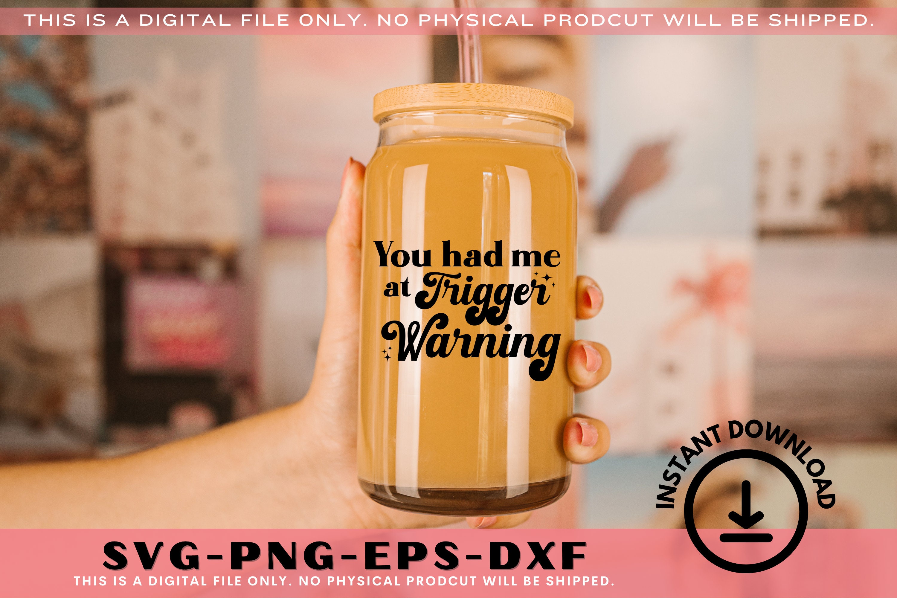 You Had Me at Trigger Warning SVG | Book Lover | Spicy Books | Bookish ...