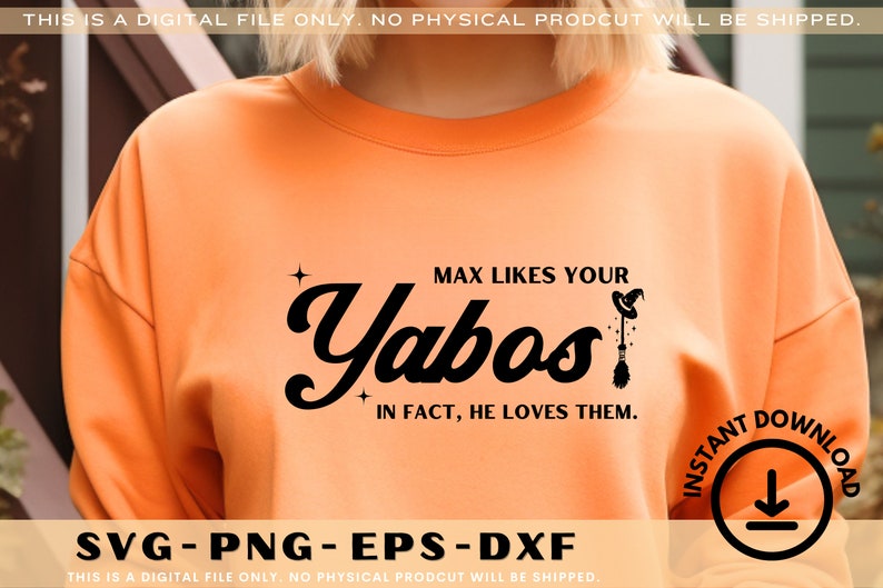 Max Likes Your Yabos SVG: Hocus Pocus Halloween Design (digital) - Etsy