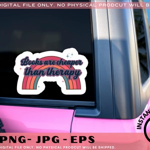 Book Nerd Printable Stickers Bundle | Funny Book Stickers | Print and ...