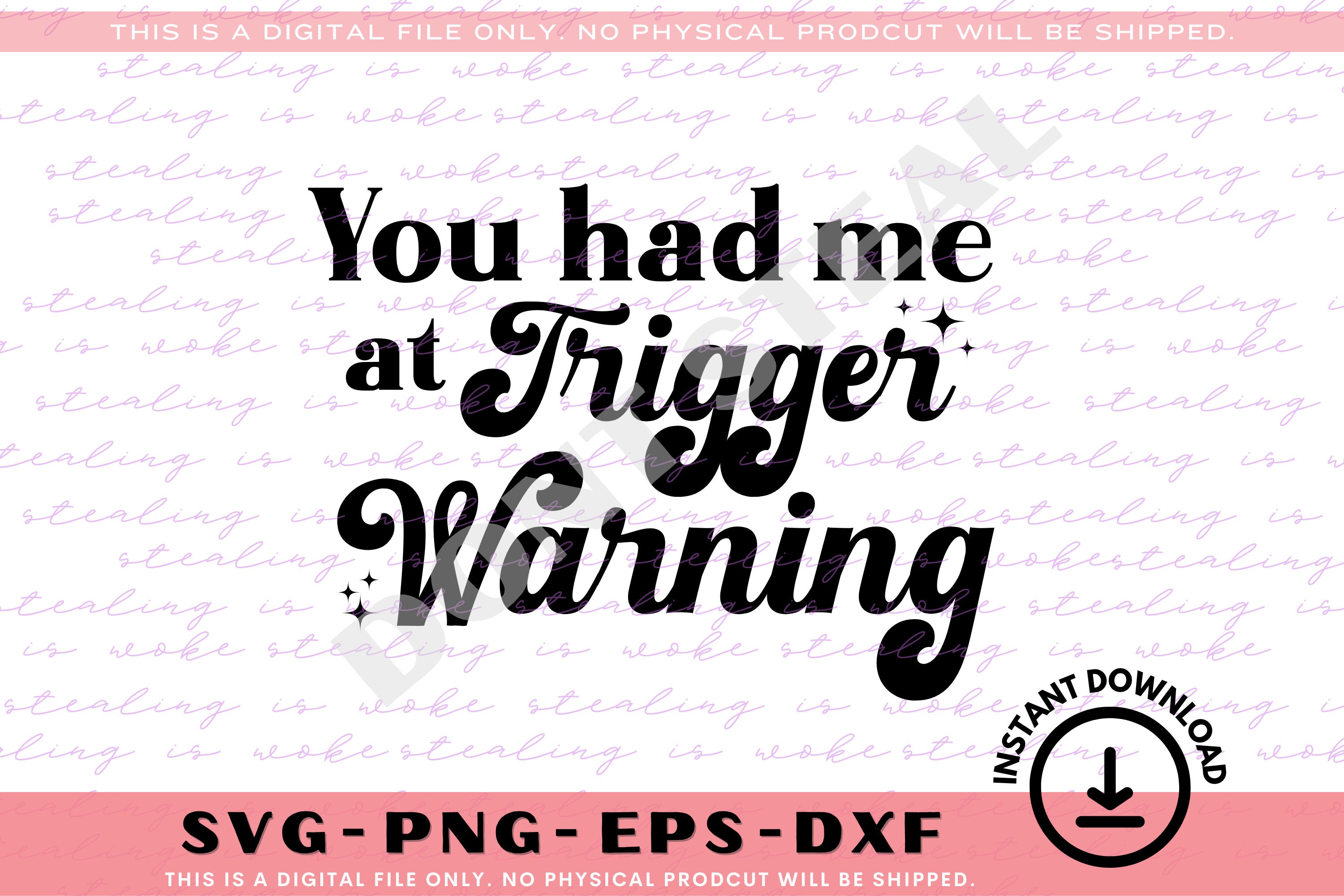You Had Me at Trigger Warning SVG | Book Lover | Spicy Books | Bookish ...