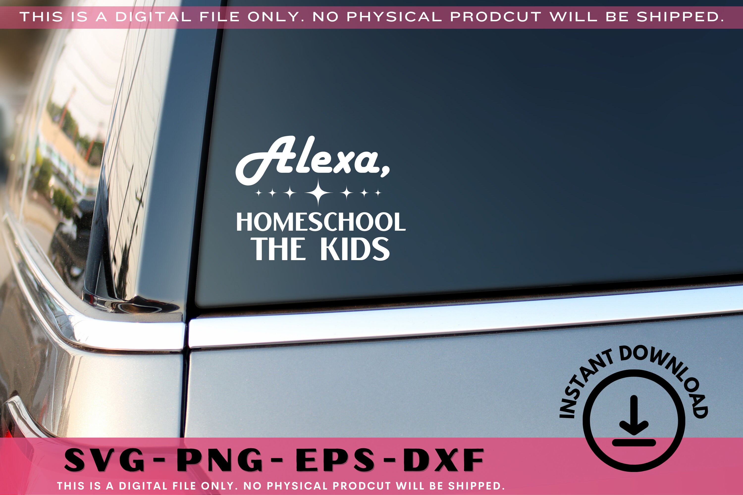 Alexa Homeschool the Kids Svg Alexa Svg Homeschool Svg Digital Download ...